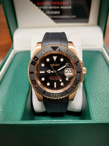40mm rose gold Yacht-Master mod | Interstellar Watches