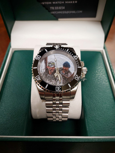Custom photographic dial mod | Interstellar Watches