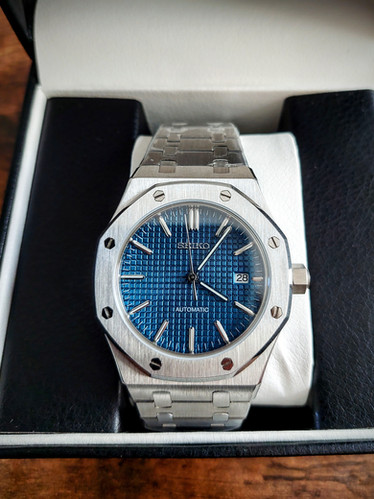 42mm blue Royal Oak mod | Interstellar Watches