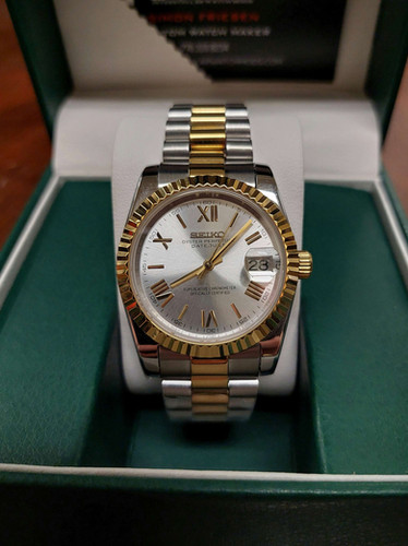 36mm two tone datejust mod | Interstellar Watches