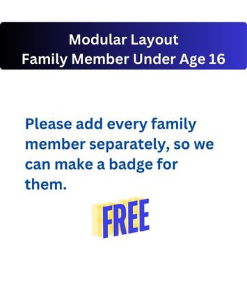 Modular Layout Family Member Under Age 16 | 45thnngc