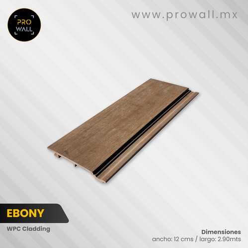 Wall cladding 12 cms x 2.90 mts (12mm espesor) modelo ebony | ProWall