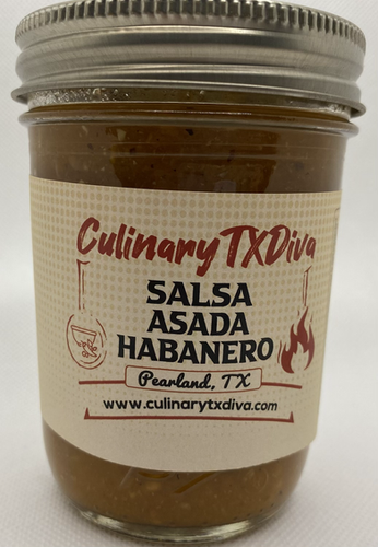 Salsa Asada Habanero 16oz jar | CulinaryTXDiva LLC