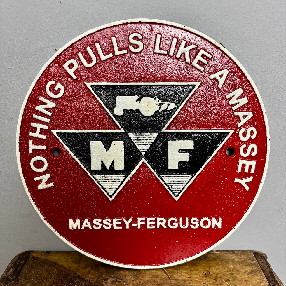 Cast Iron Massey Ferguson Sign | Rustique Living