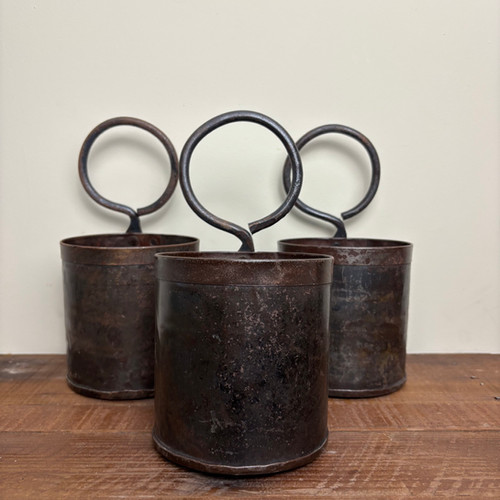 Indian Metal Rice Pots - Vintage Indian Rice Pot - Rustic Small Iron ...