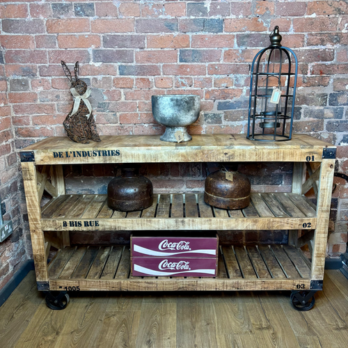 Industrial Wooden Display Stand | Rustique Living