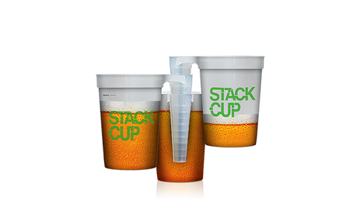568ml Mixed Designs (Pack of 4 x Cups) | Stack-Cup Australia