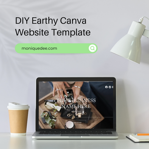 DIY Earthy Canva Website Template | Monique Dee