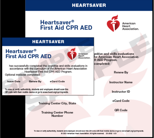 AHA Heartsaver CPR/First Aid/AED | Kiser CPR