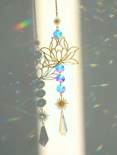 Prisma Cristal Lotus | Drusa Mística