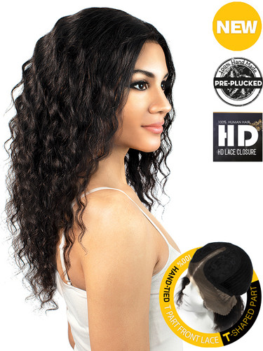 SAYLOR - HDTL720 / HD HUMAN LACE FRONT / T PART / DEEP WAVE | Dejavu Hair