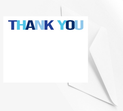 Blue Thank You Note Cards | Southernhosp