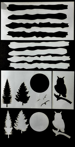 Scenery Stencils 11”x11” | Pearlywinks