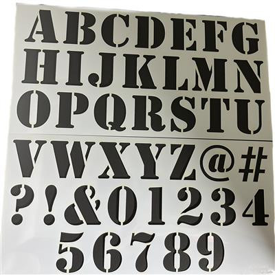 ALPHABET AND NUMBER STENCILS | Pearlywinks