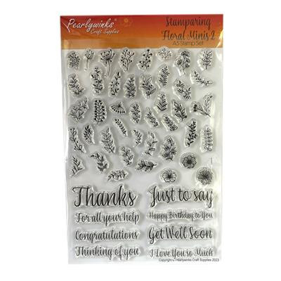 Stamp a Ring Floral Minis 2 A5 Stamp Set | Pearlywinks