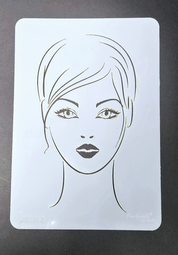 A5 Gemma Face Stencil | Pearlywinks
