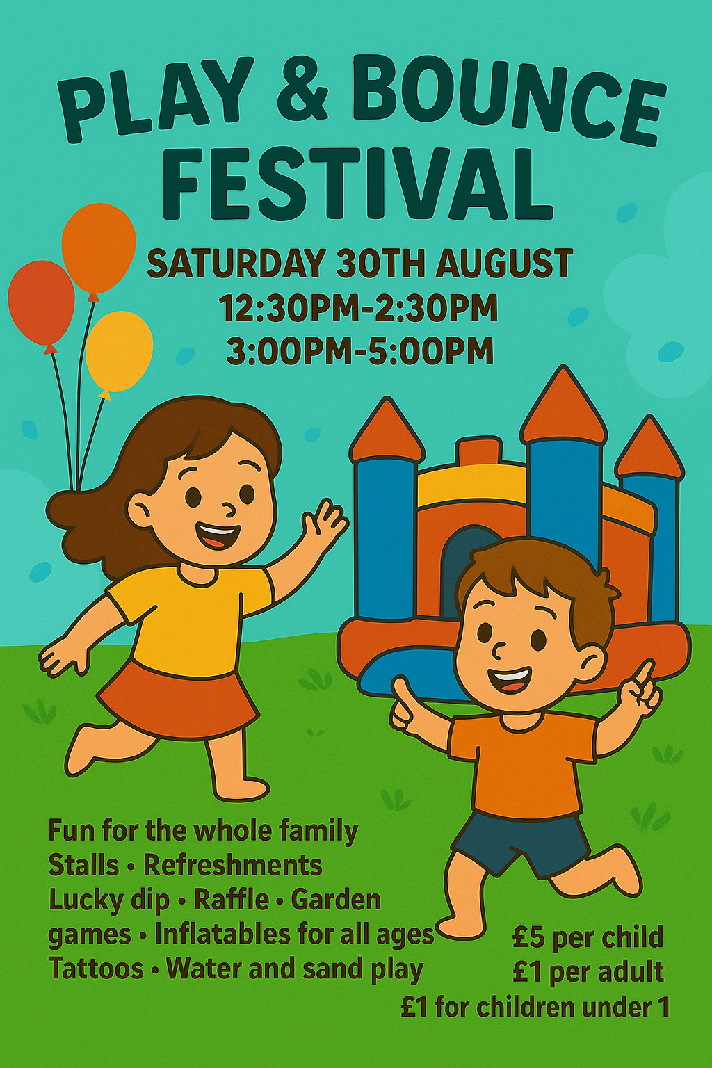 Session 1 - Play & Bounce Festival | Popley Fields Community Association