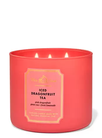 White Barn ICED DRAGONFRUIT TEA 3-Wick Candle | Fresh From US