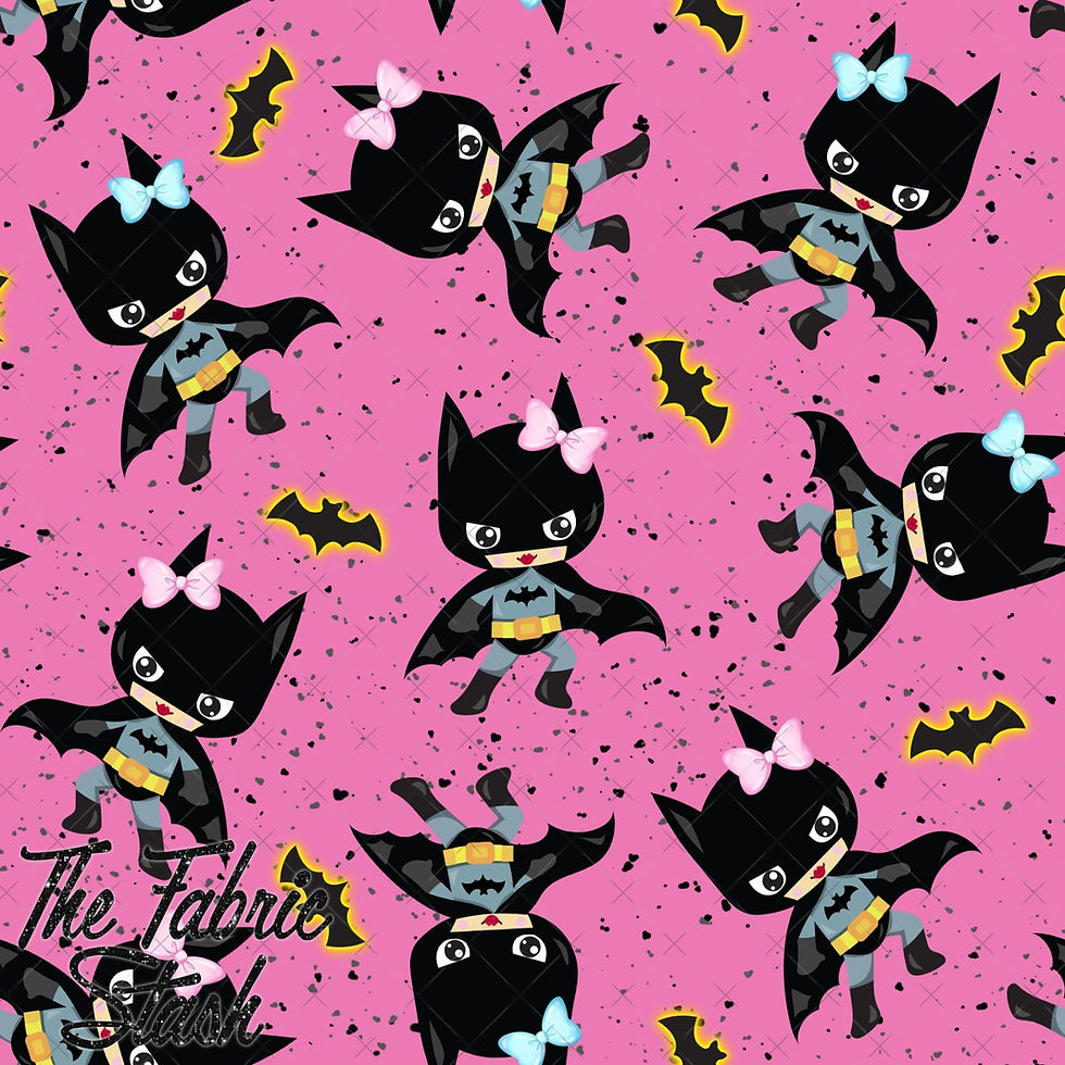 Batgirl - Digital Seamless Pattern | InStock Fabric Stash