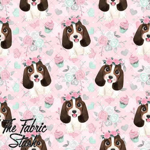 Bassett Hound - Digital Seamless Pattern | InStock Fabric Stash