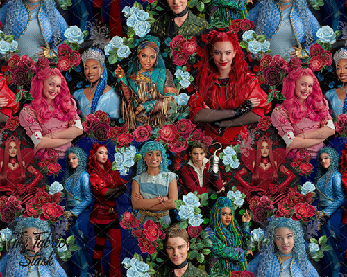 Descendants 4 Rise of Red - Digital Seamless Pattern | InStock Fabric Stash