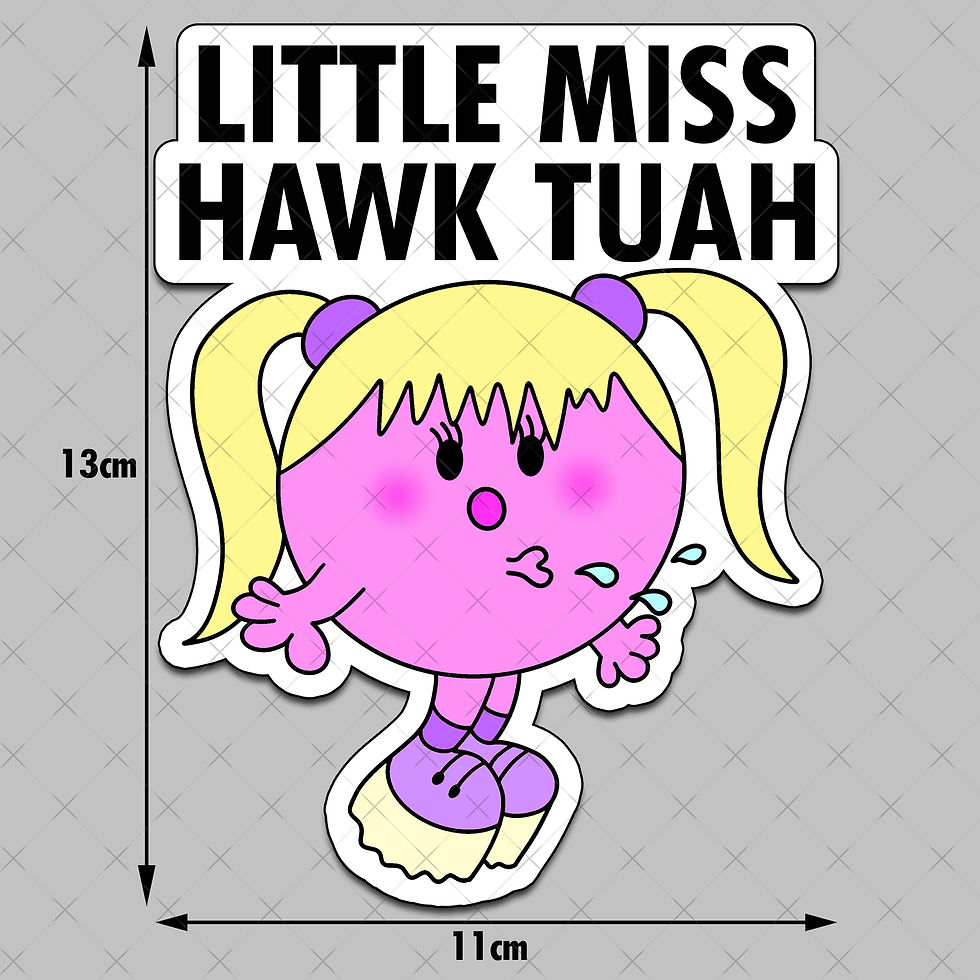 Little Miss Hawk Tuah Sticker | Cool Print