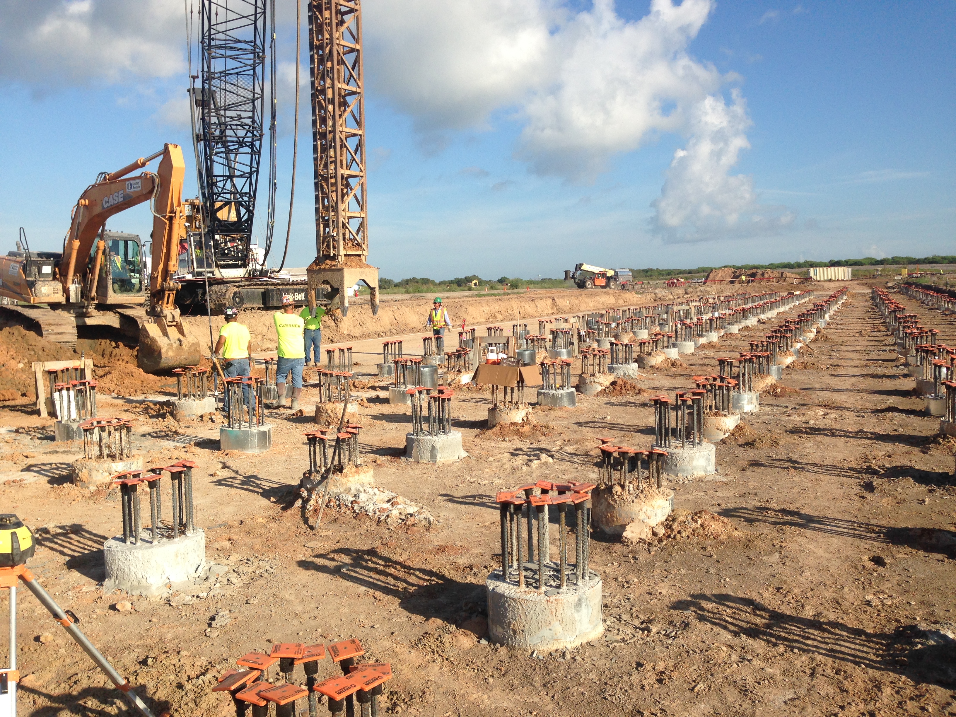 Auger Cast Pile Installation