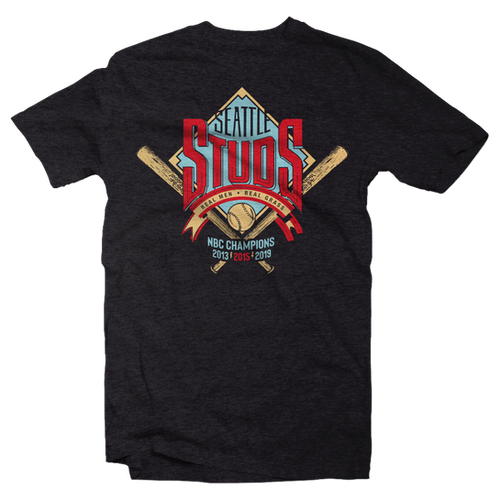 Seattle Cheney Studs NBC Champions Tee | Old Fort Baseball Co