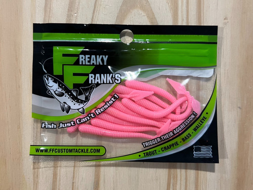 Freaky Frank’s - Freaky Worm 2.5” - Boom Boom Pink | CREEKSIDE