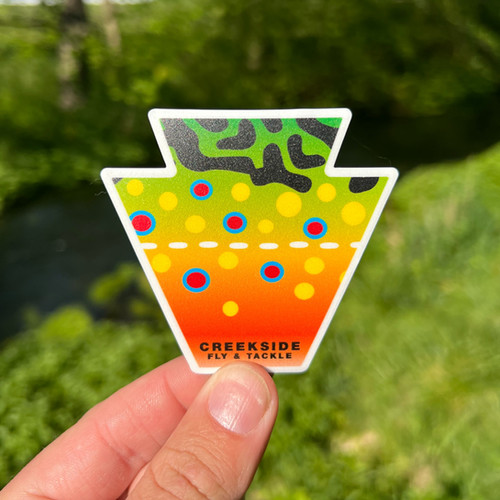 CREEKSIDE Keystone Brook Trout Decal | CREEKSIDE