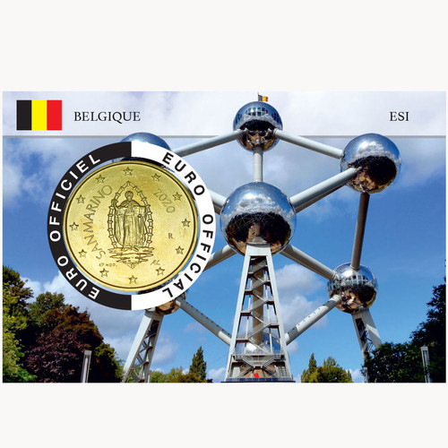 St Marin-Atonium Series - Coincard with the 50cts coin (26542 ...