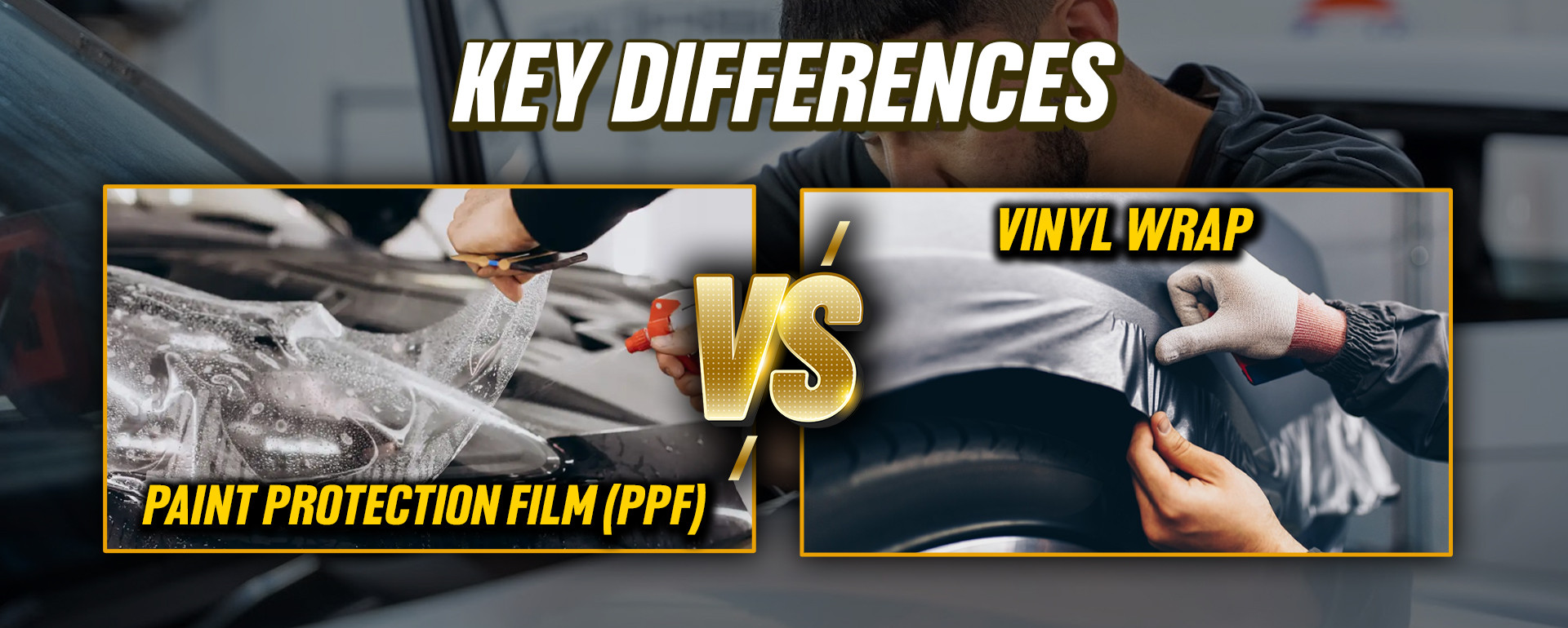 Paint Protection Film (PPF) vs. Vinyl Wrap Key Differences