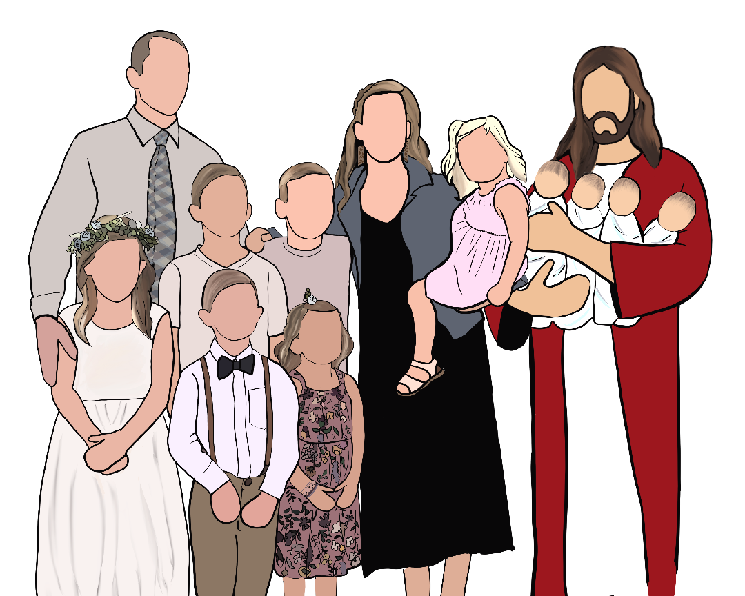 Custom Faceless Digital Portraits Digital Art & Collectibles Drawing ...