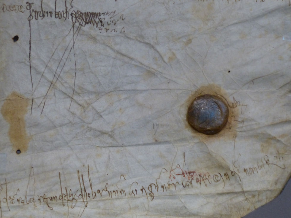 Plaid de Thierry III, le plus vieux document scellé par un roi Franc.