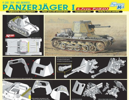 (под заказ) Самоходка Panzerjager I 4.7cm PaK(t) - Dragon 1:35 6230 (DS ...