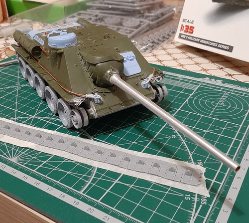 Model Gun MG-3507 1/35 Советская 100-мм пушка Д-10С (СУ-100 Звезда 3688 ...