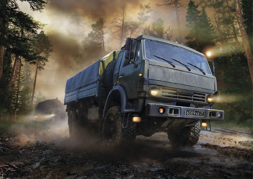 Сборная модель КамАЗ-5350 Мустанг - Звезда 3697 1/35 | modelismus