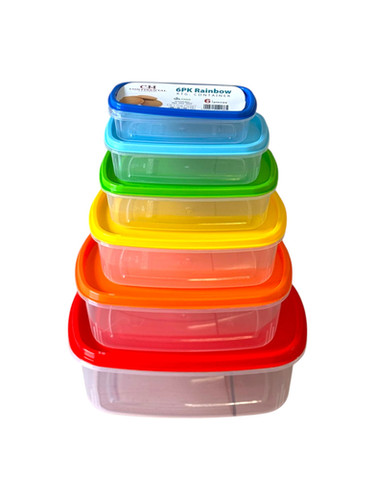 6Pcs RTG Rainbow Containers | Continental Homeware
