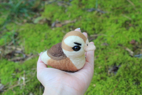 Felted Angry Baby Turtle Duck | MiniatureInspiration
