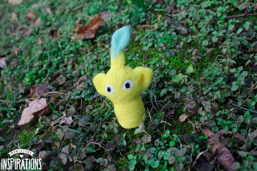 Felted Pick Man Yellow | MiniatureInspiration