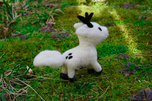 Felted Baby Deer Fox | MiniatureInspiration