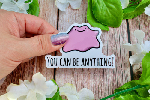 Motivational Blob Vinyl Sticker | MiniatureInspiration