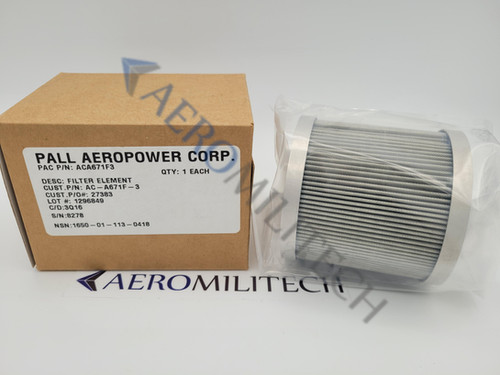 AC-A671F-3 Filter Element, Fluid Pall Aeropower | AEROMILITECH