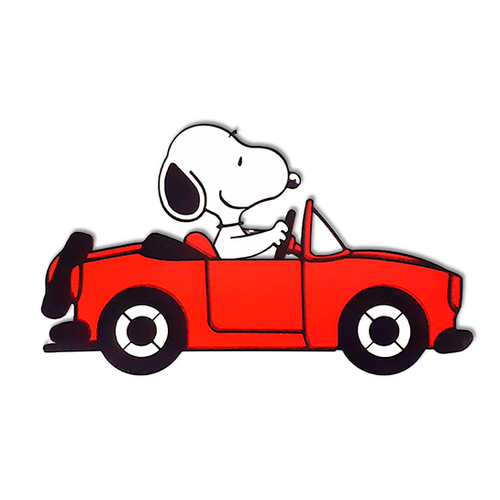 SNOOPY AUTO cuadro a relieve | Misitio