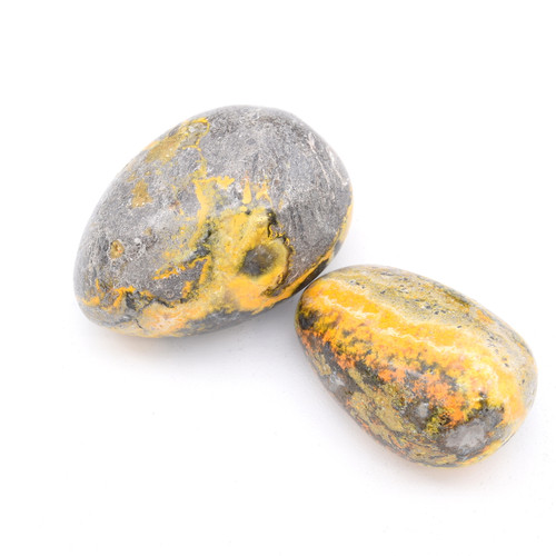 Bumblebee Jasper 2x Tumbled Stones 25x35mm | GemCentral