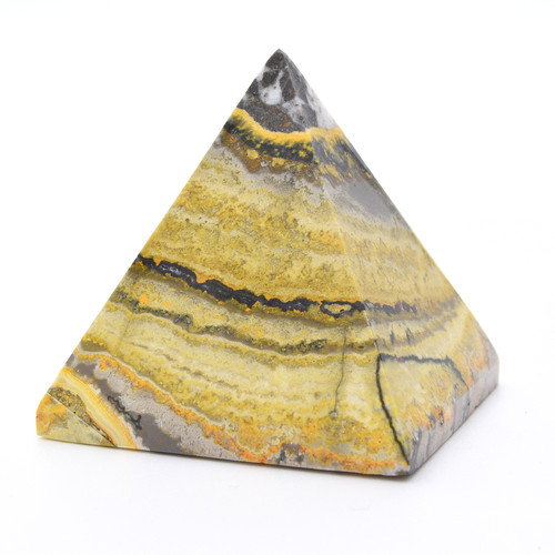 Bumblebee Jasper Pyramid | GemCentral