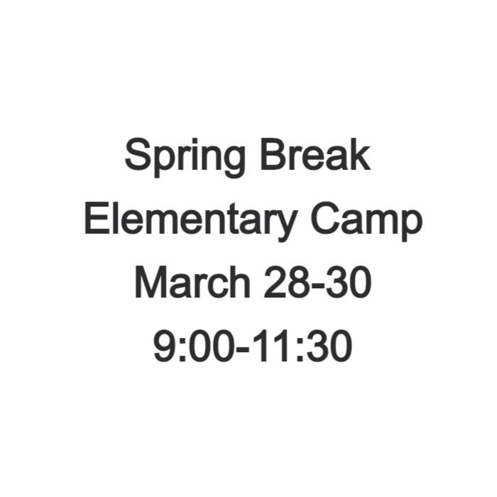 Spring Break Elementary Skills, Drills and Play Camp | Thecenter