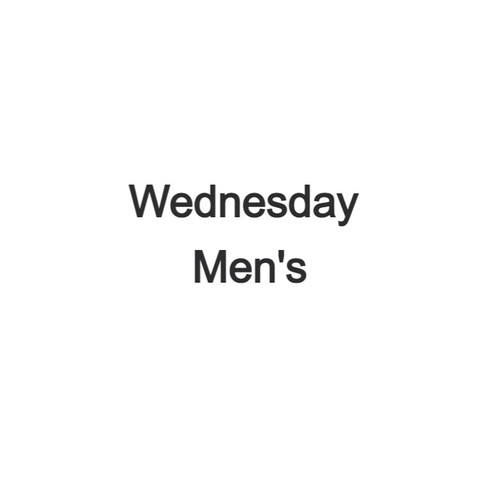 Wednesday Men's | Thecenter