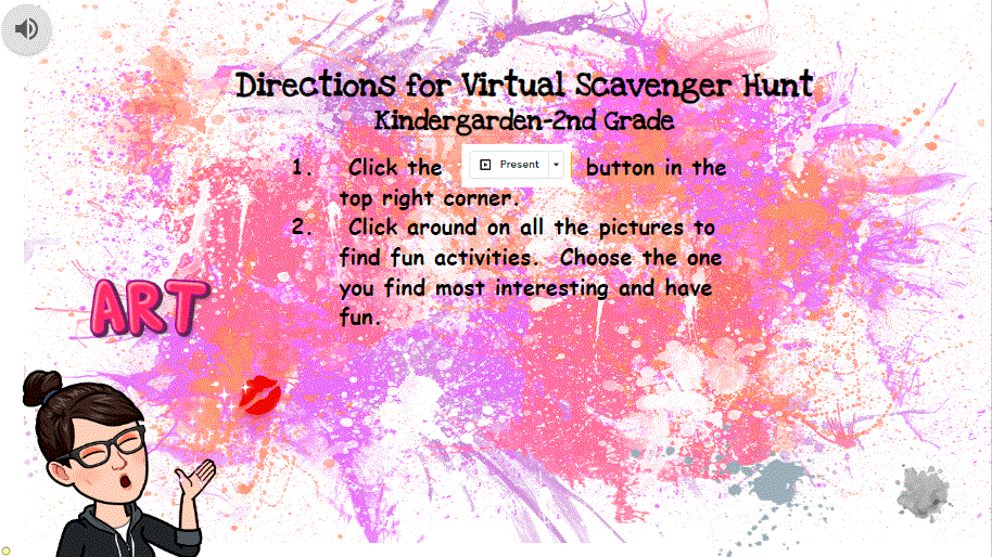 Bitmoji Virtual Classroom Scavenger Hunt