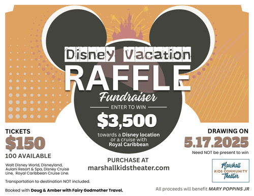Disney Raffle Ticket | Marshall Kids Theate